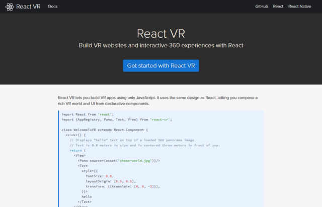 React VRで始めるお手軽WebVRプログラミング | HTML5Experts.jp